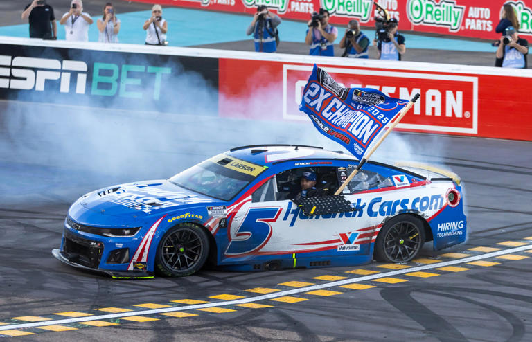 Kyle Larson wins the 2025 NASCAR Cup Series championship