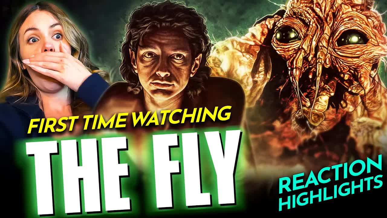 Cami grossed out by The Fly (1986) movie reaction first time watching