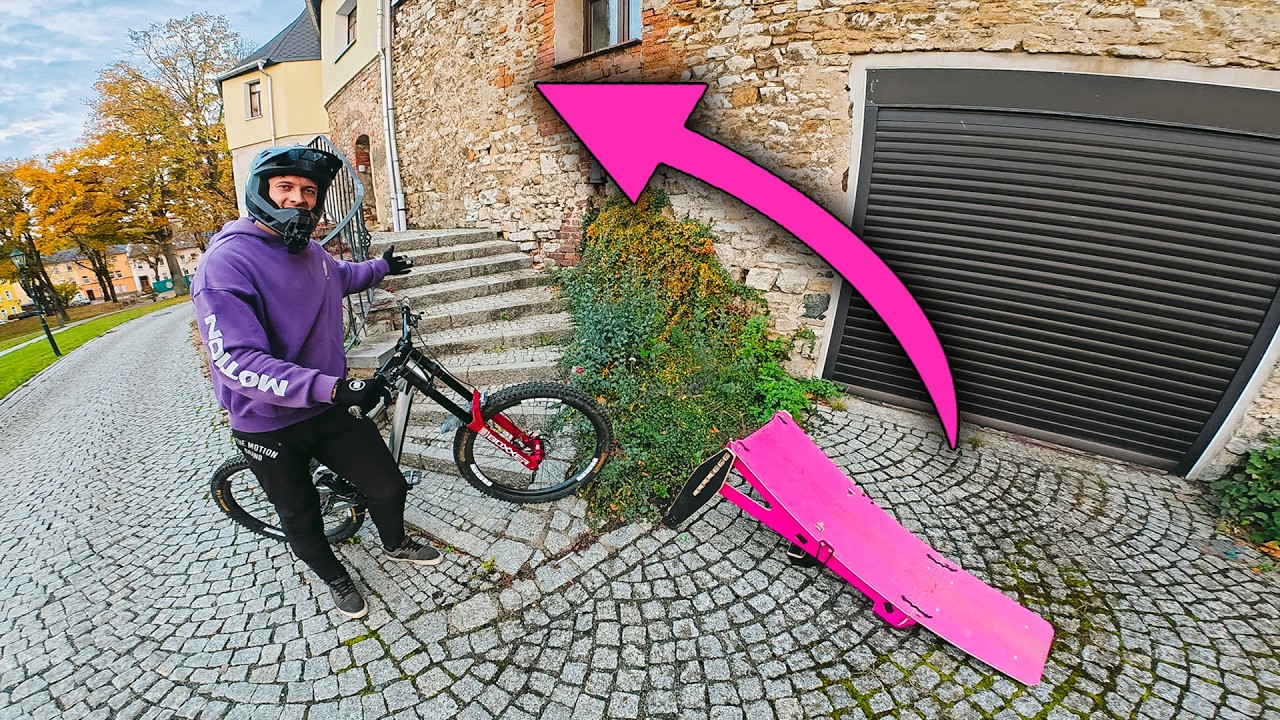 MTB Street Gaps Mit Dem Downhill-Bike & Rucksack-Rampe! Teil 3 (Schleiz)