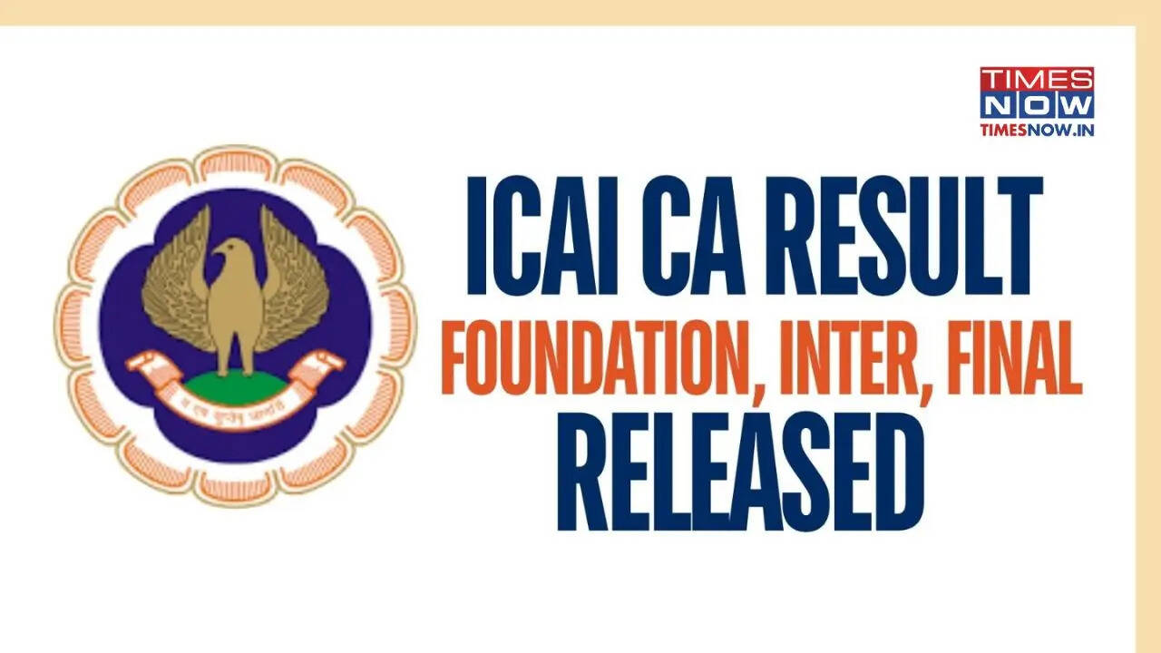 ICAI CA Result Declared For Foundation, Inter, Final at icai.org