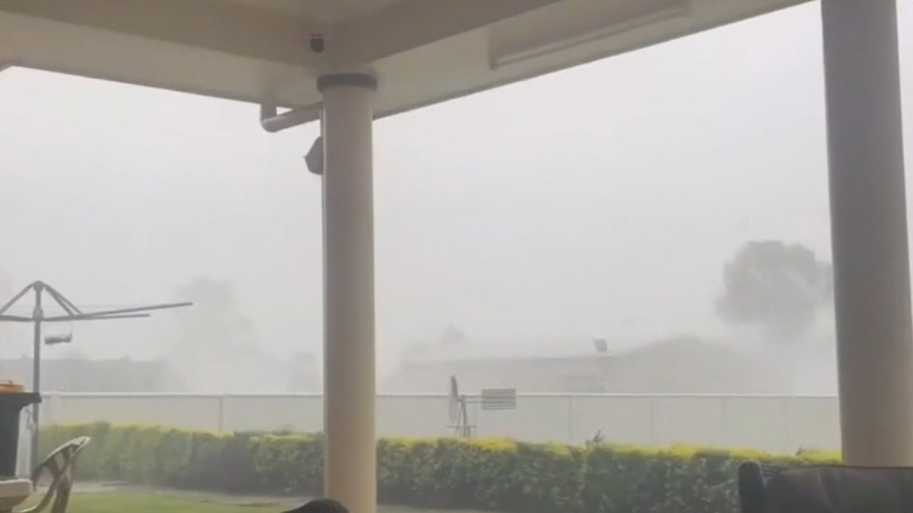 'Massive line of thunderstorms' hits battered state for third day