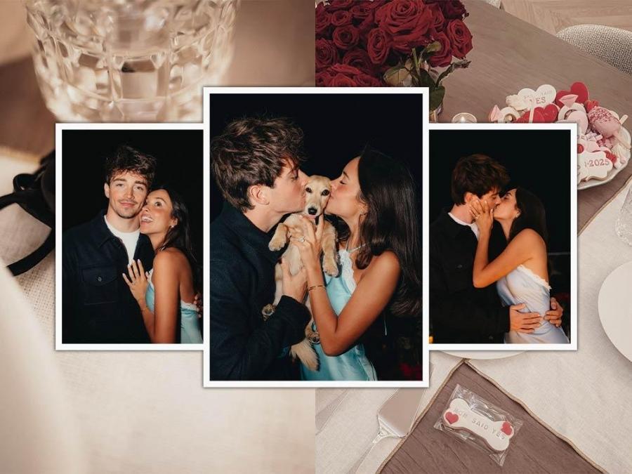 Ferrari's Charles Leclerc and Alexandra Saint Mleux are engaged!