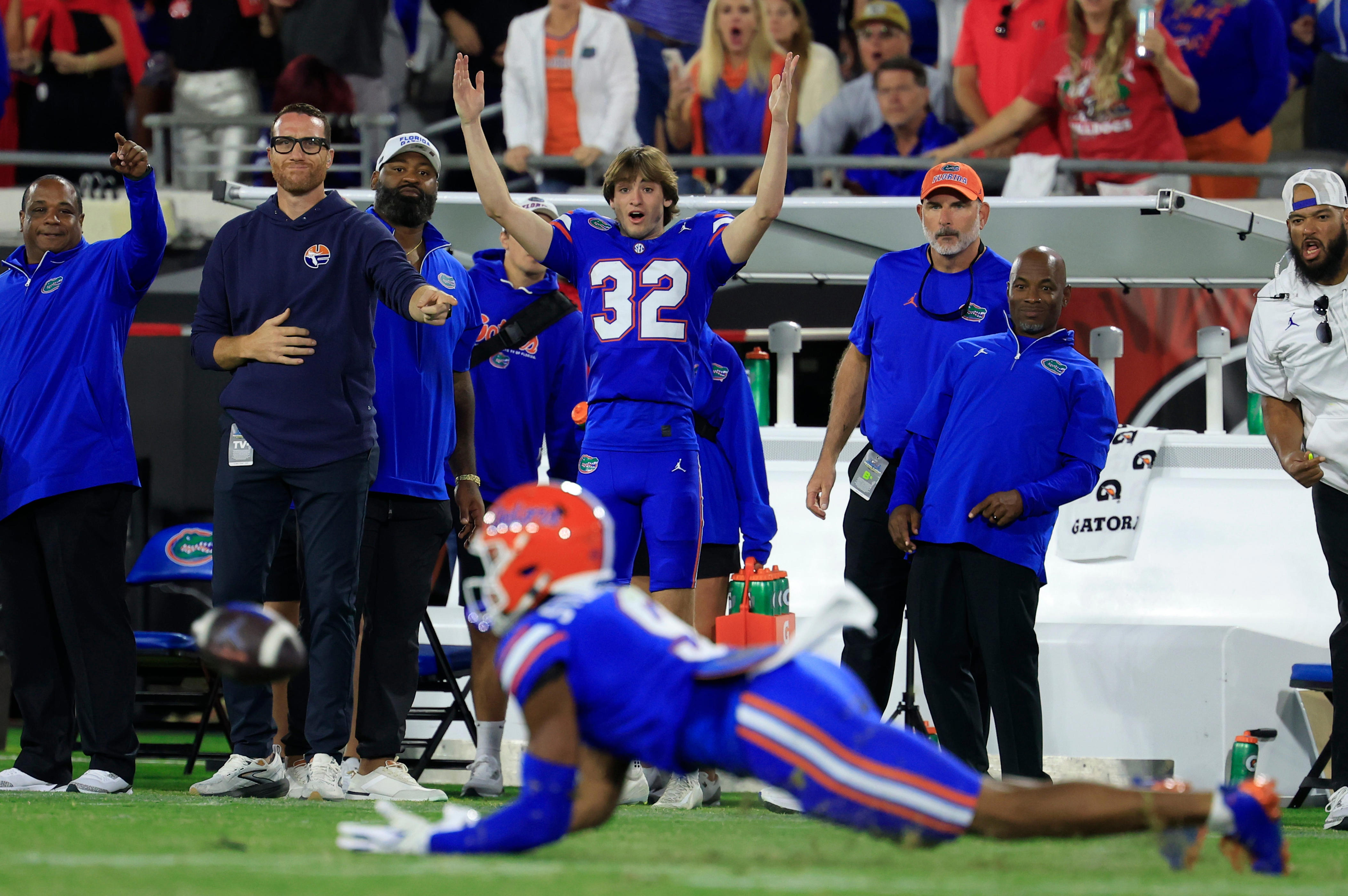 Florida interim coach did not think controversial play was a catch