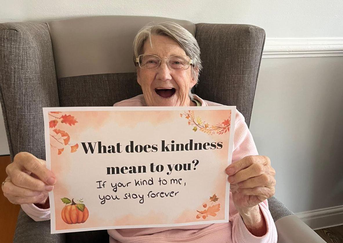 Kindness is the key to a happy life at Beighton care home