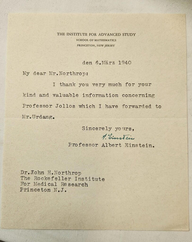 Huge autograph collection ranging from Einstein to John Lennon sells ...