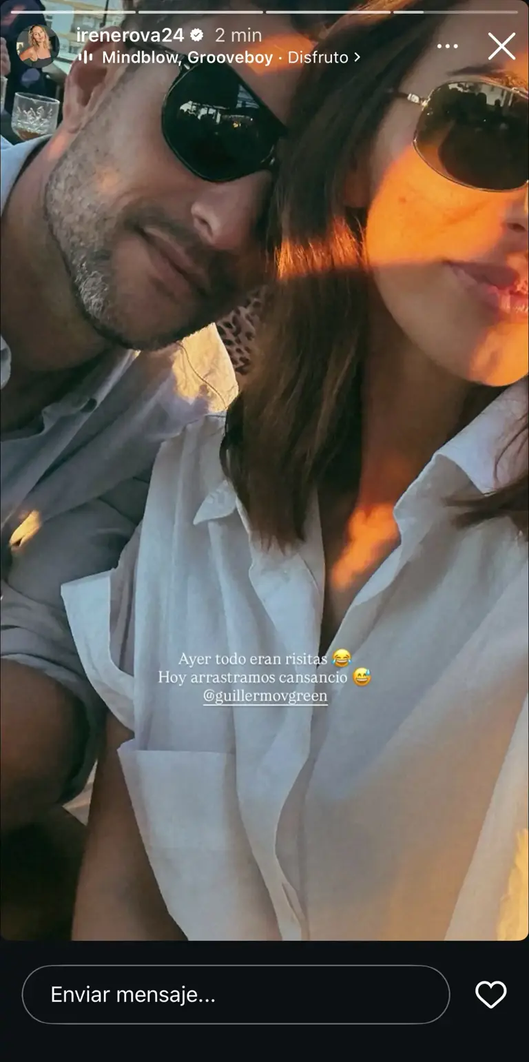 Irene Rosales y su novio Guillermo presumen de su amor durante su último plan juntos
