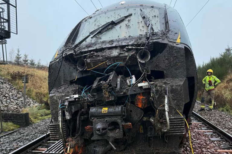 Avanti train derailment latest as four injured after 'suspected landslide'