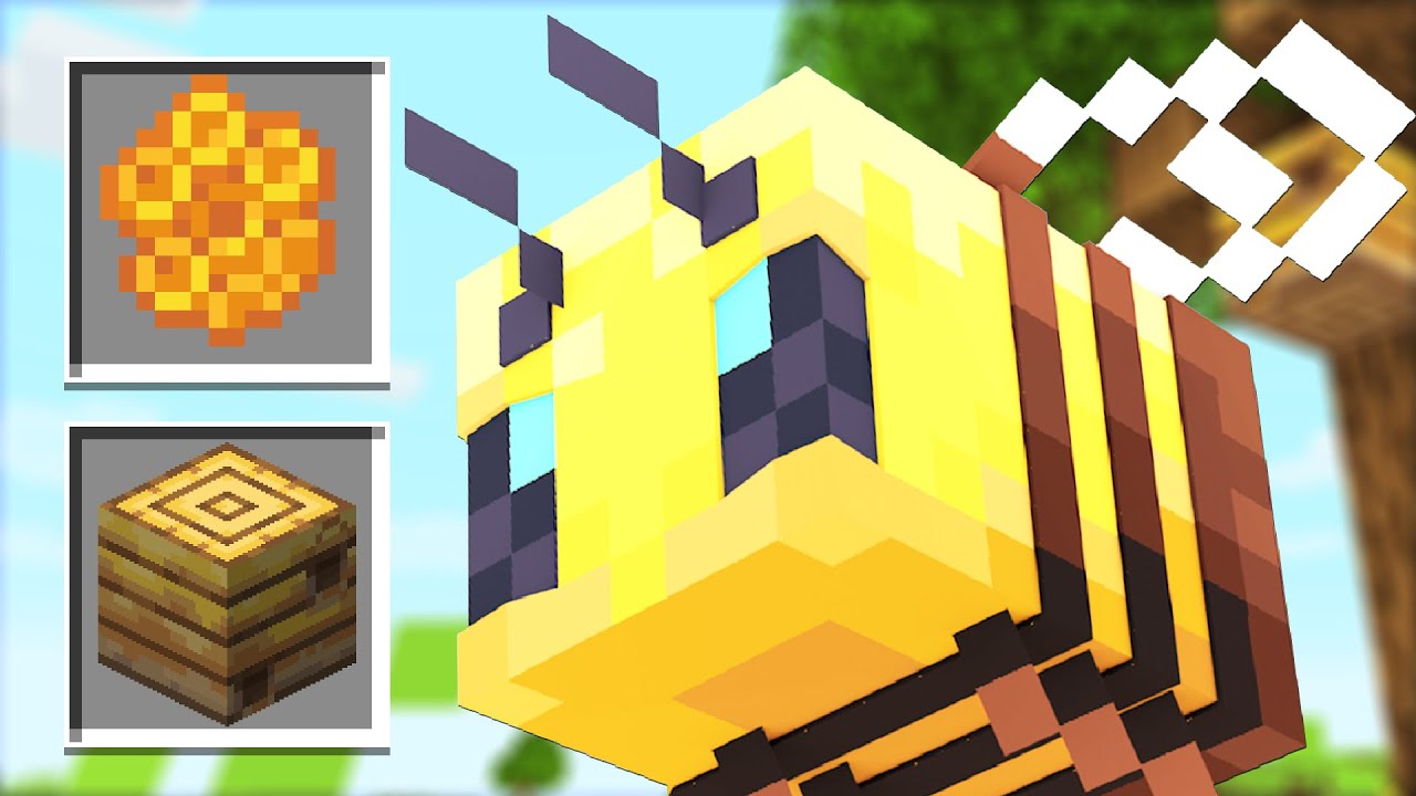 How to use bee mobs update! (Minecraft 1.15 snapshot)