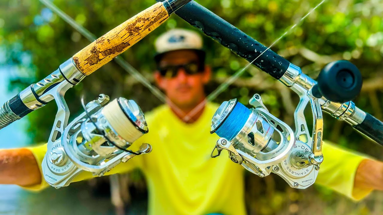 Catching giant fish on a new reel - jetty fishing snook