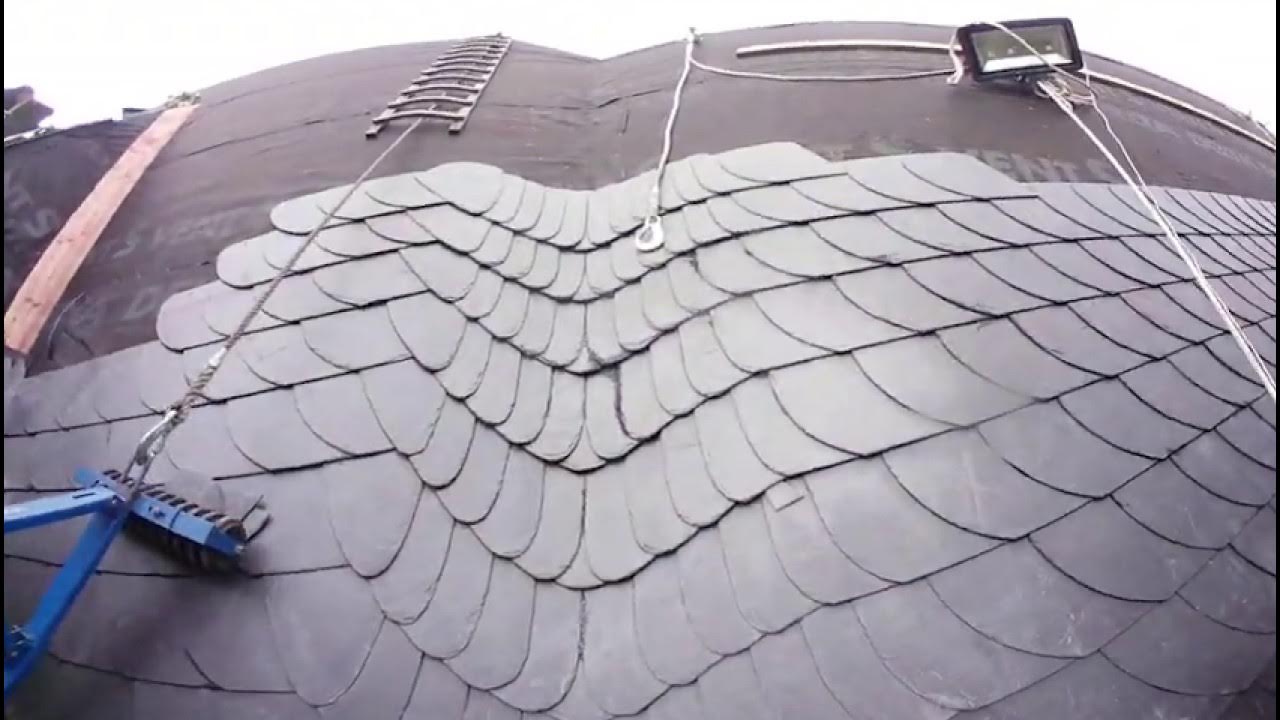 Kleiner Baustellenrundgang in Hamburg - Schieferdach Schuppendeckung ...