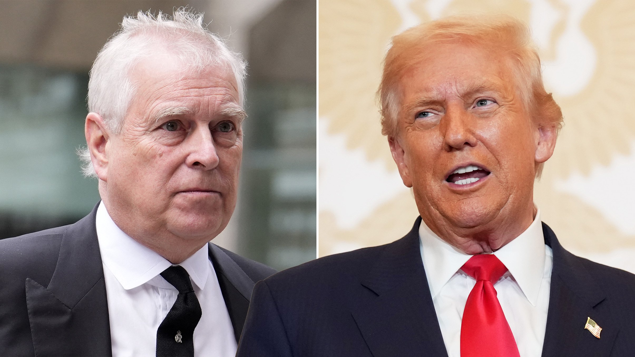 Donald Trump says Andrew situation 'tragic' for royals