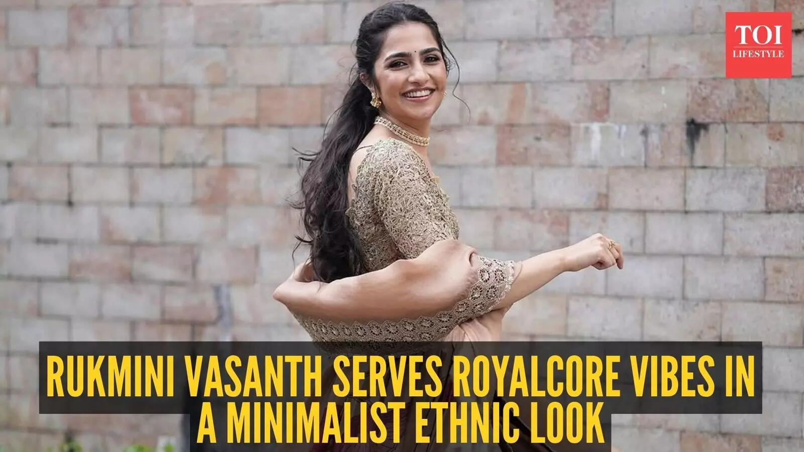 'Kantara' fame Rukmini Vasanth’s royal yet minimalist ethnic look is ...