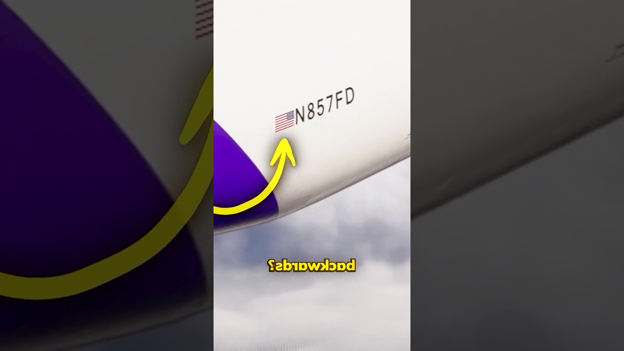 Why flags on airplanes are backwards