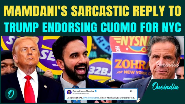 NYC Mayoral Election: Zohran Mamdani MOCKS Trump’s Endorsement of Cuomo; Sends SHOCKING Message