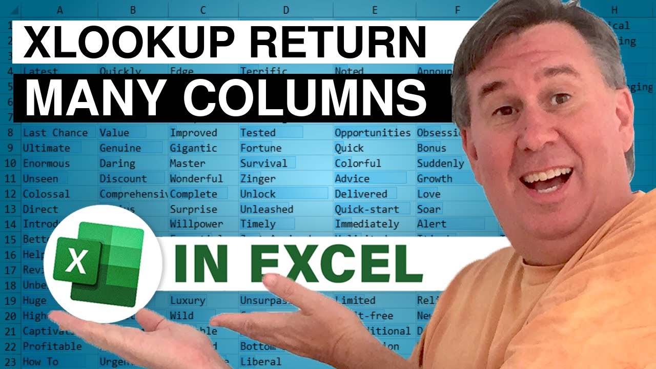 Excel Tips: VLOOKUP to Return Multiple Columns Made Easy with XLOOKUP