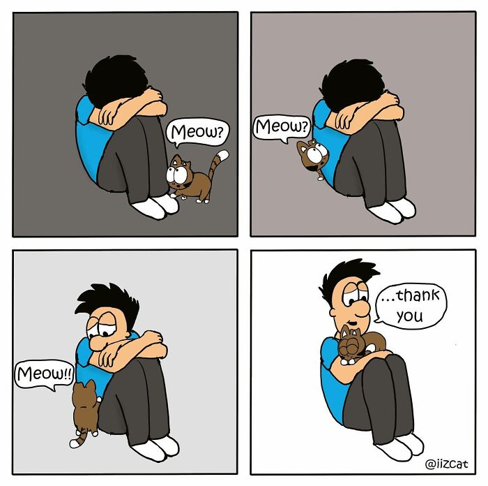 19 Funny New Comics By Nick Filippou That Nail Life With A Cat