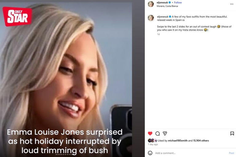 Emma Louise Jones shares 'incredible' holiday pics as ex-world champ ...