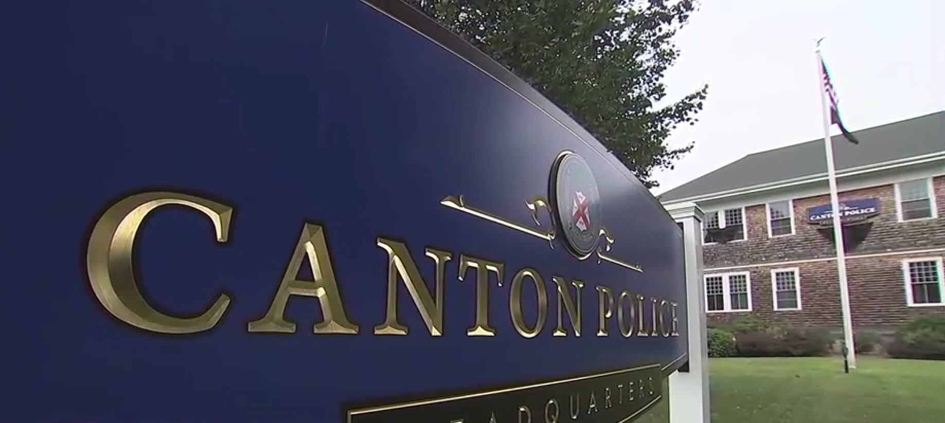 Canton police cruiser involved in crash in an industrial park