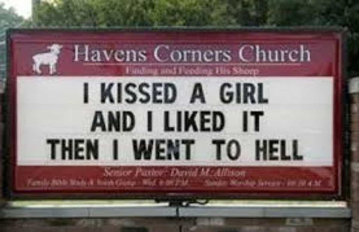 Accidentally inappropriate church signs