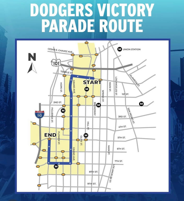 Dodgers Championship Parade, Celebration Kicks Off at 11AM