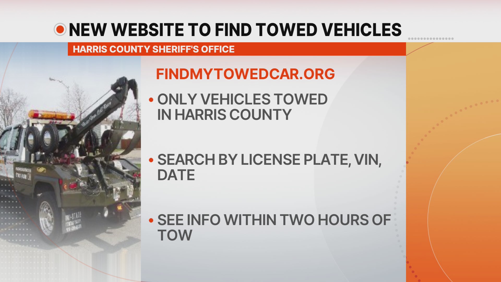New website to find towed vehicles: findmytowedcar.org