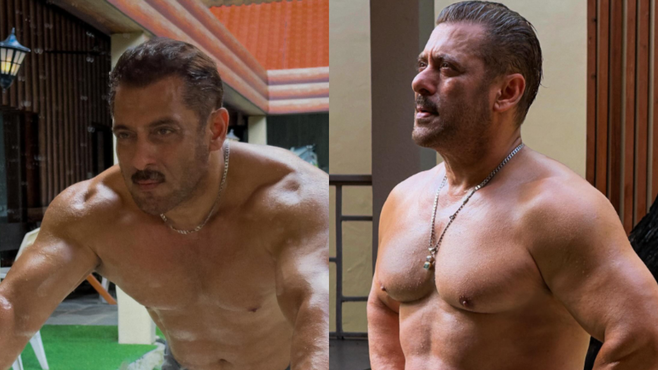 Salman Khan Flaunts Abs In Shirtless Pics As He Preps For Battle Of ...