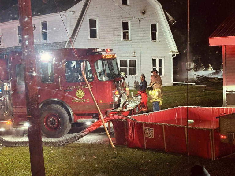 Multiple crews help put out house fire in South Hero