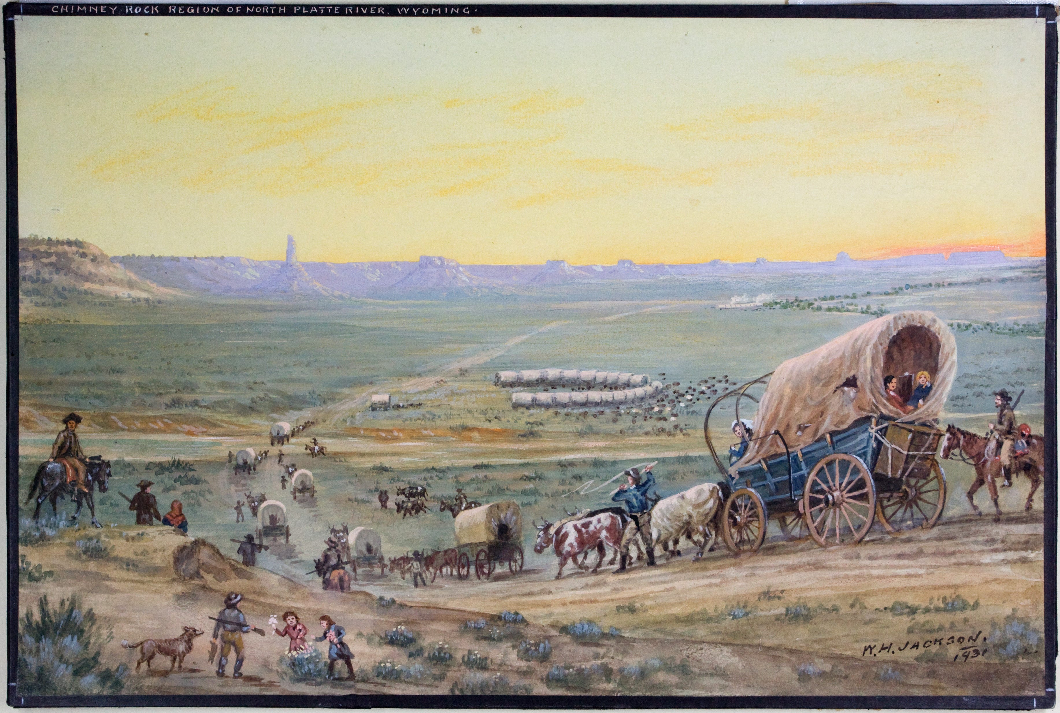 Oregon Trail paintings capture pioneer life on America’s western frontier