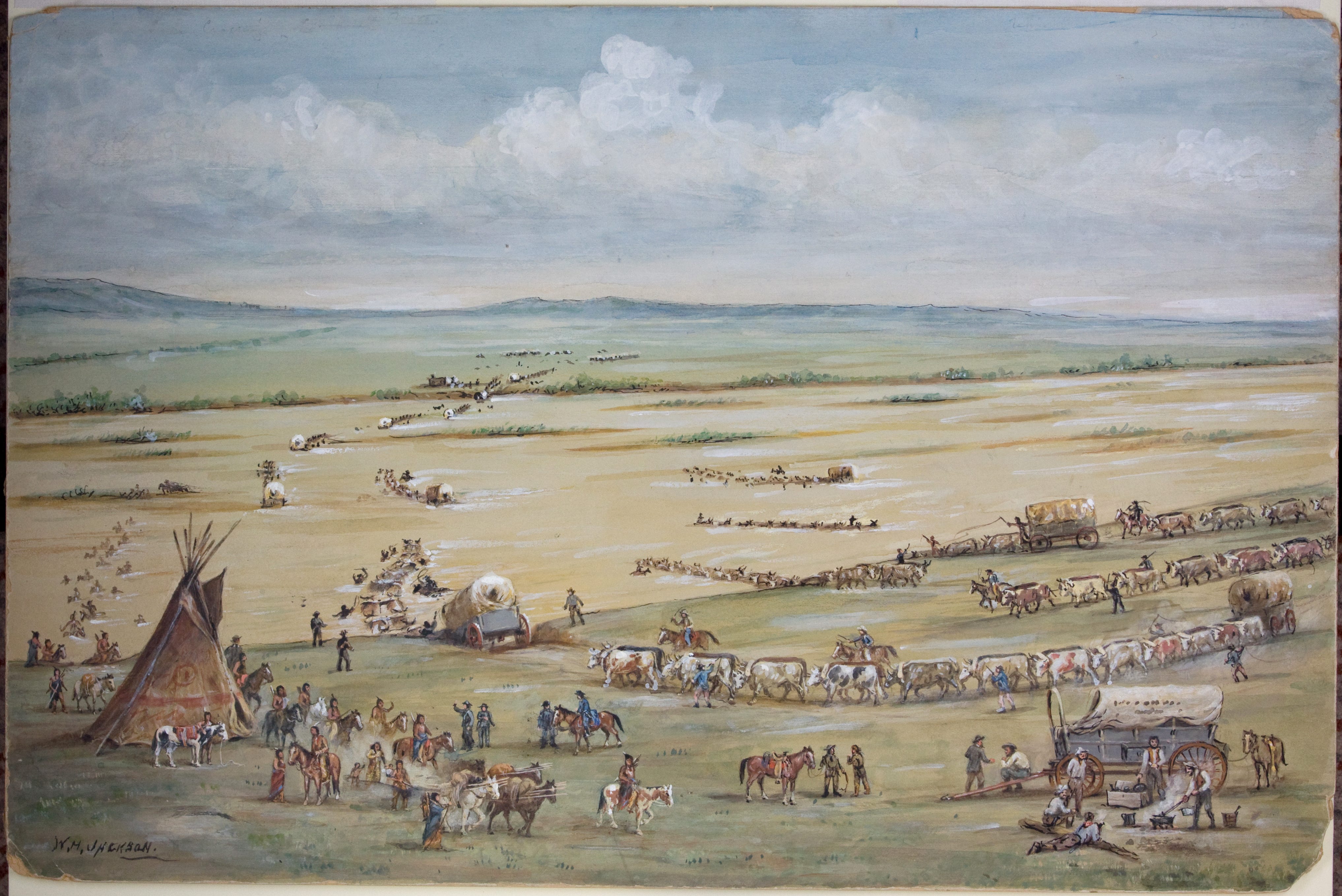Oregon Trail paintings capture pioneer life on America’s western frontier