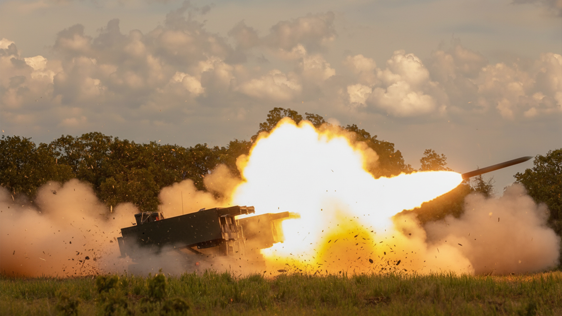 US Army Live Fire Exercise of Powerful Launch Rocket Systems