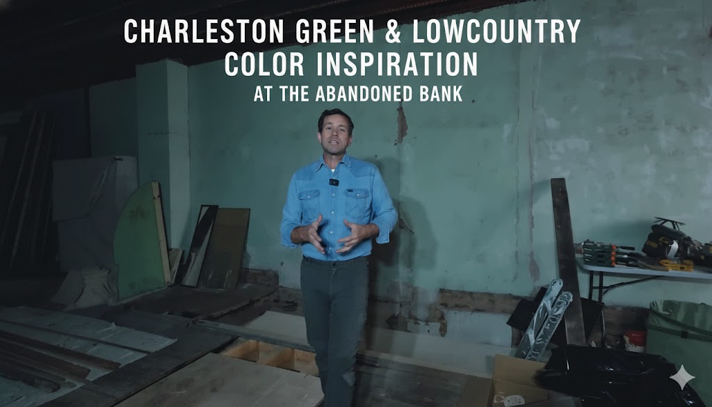 Charleston Green & Lowcountry Color Inspiration at the Abandoned Bank
