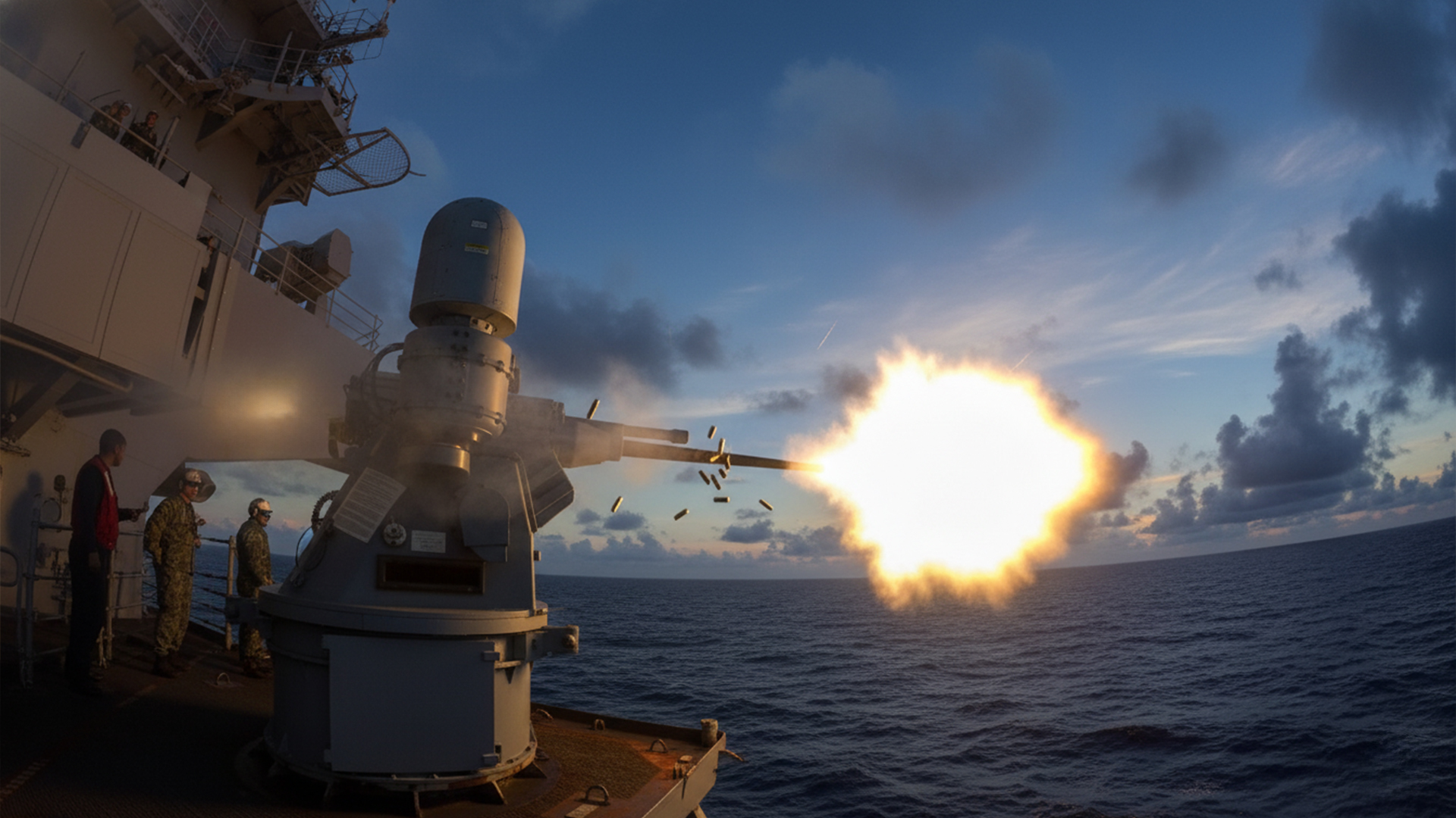 US Navy Live Firing of .50-Caliber Machine Gun on Nimitz