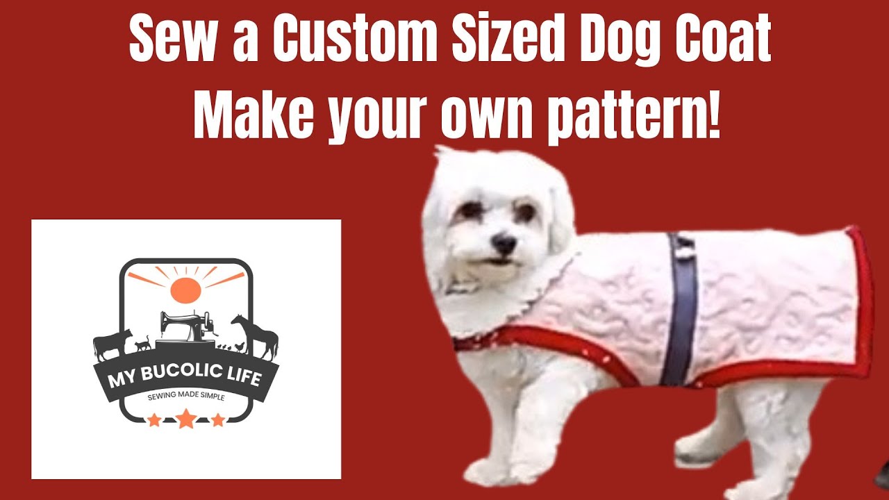 How to Sew a Custom-Fitted Dog Jacket with an Easy DIY Pattern & Trim
