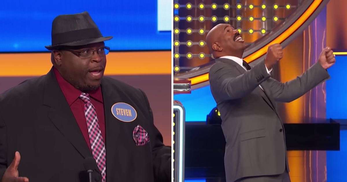 'Family Feud' host Steve Harvey can't stop laughing as player complains ...