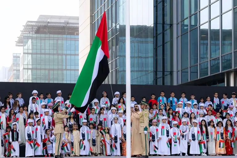Watch: Sheikh Mohammed hoists UAE's 'symbol of unity' on Flag Day along ...