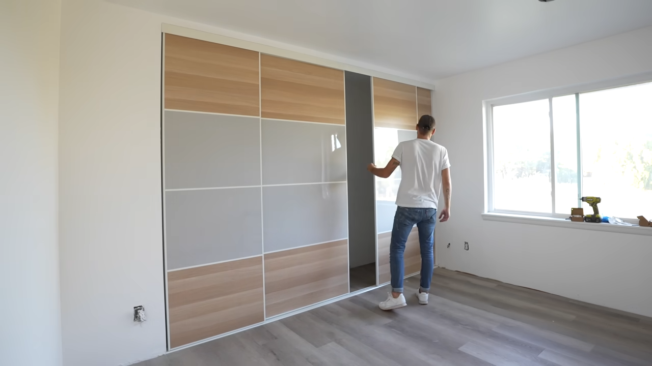 How I Installed $2,000 Modern Sliding Closet Doors Myself