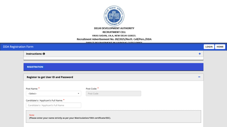 DDA recruitment 2025: Registration window for 1,732 vacancies closing ...