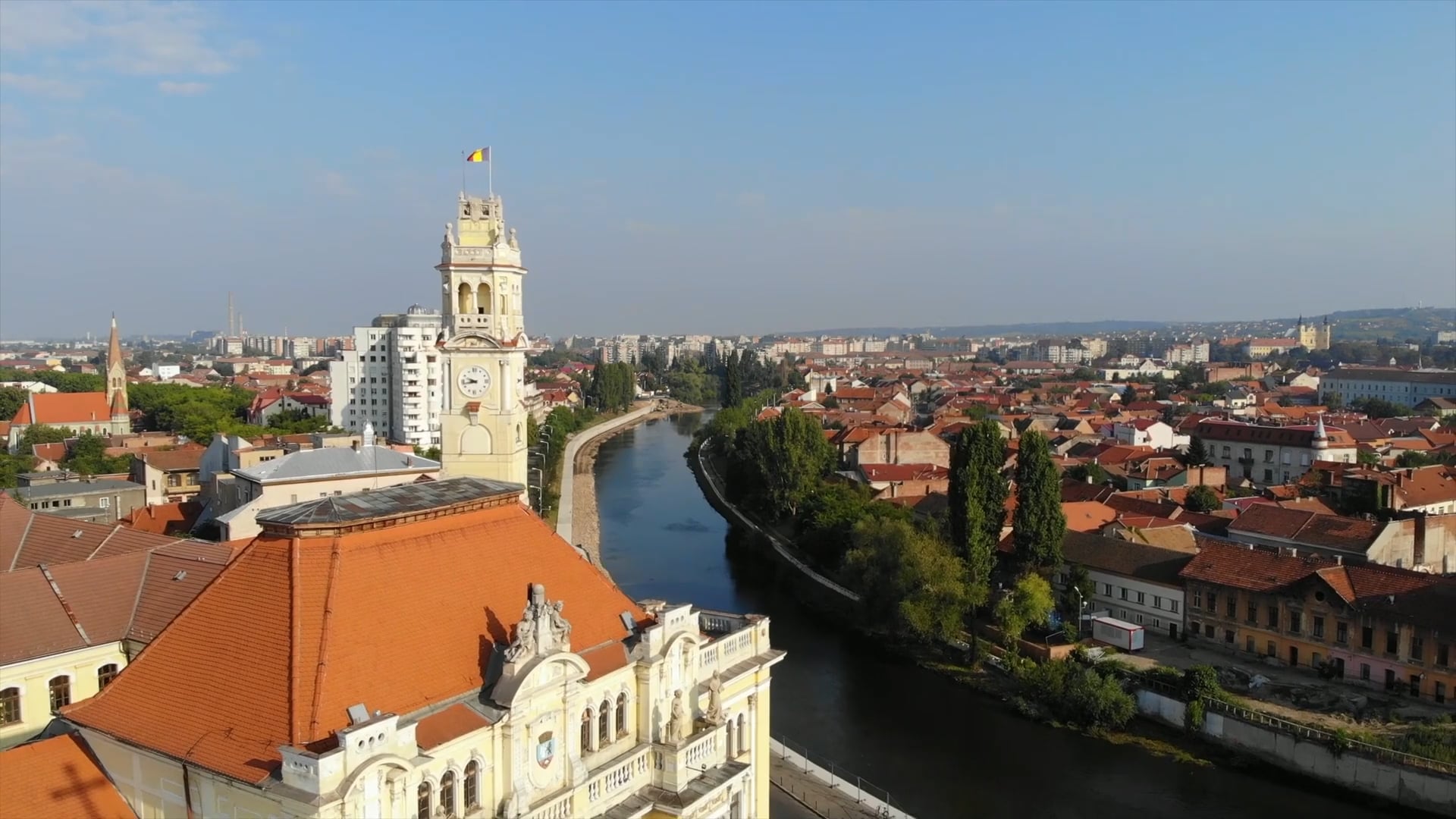 Oradea: Drone Flight Over The Art Nouveau Capital of Romania