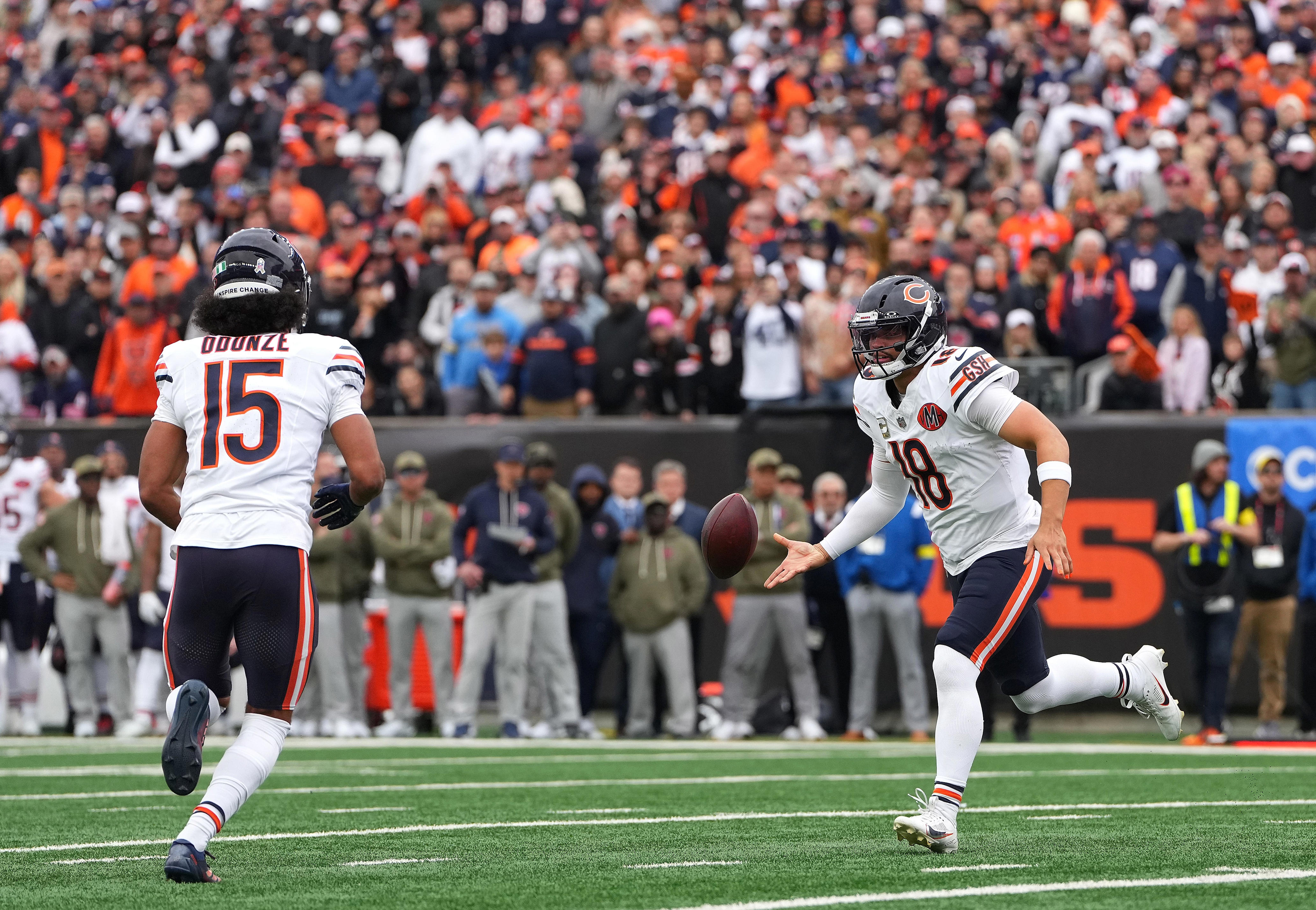 Bears HC Ben Johnson discusses trick plays vs. Bengals