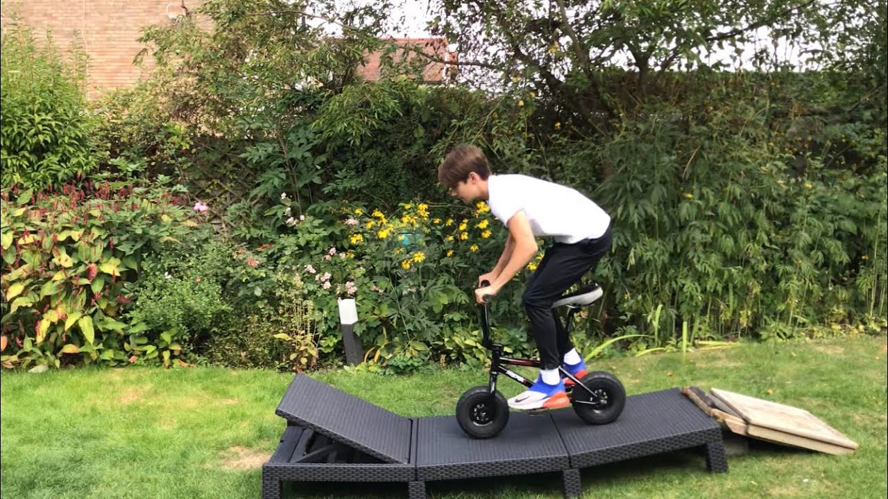 Building a backyard ramp for the mini bike