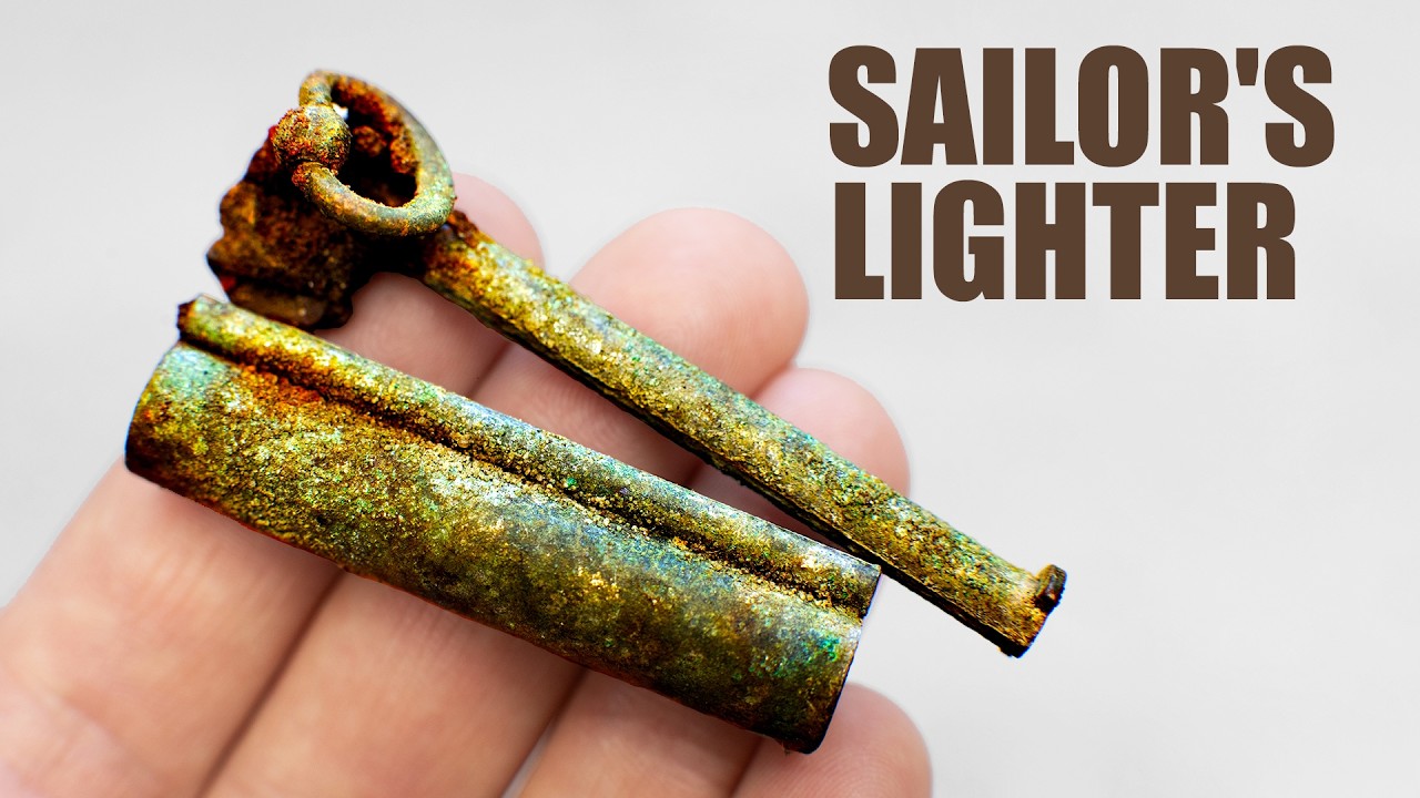 Sailor’s old windproof lighter restoration - from rust to flame