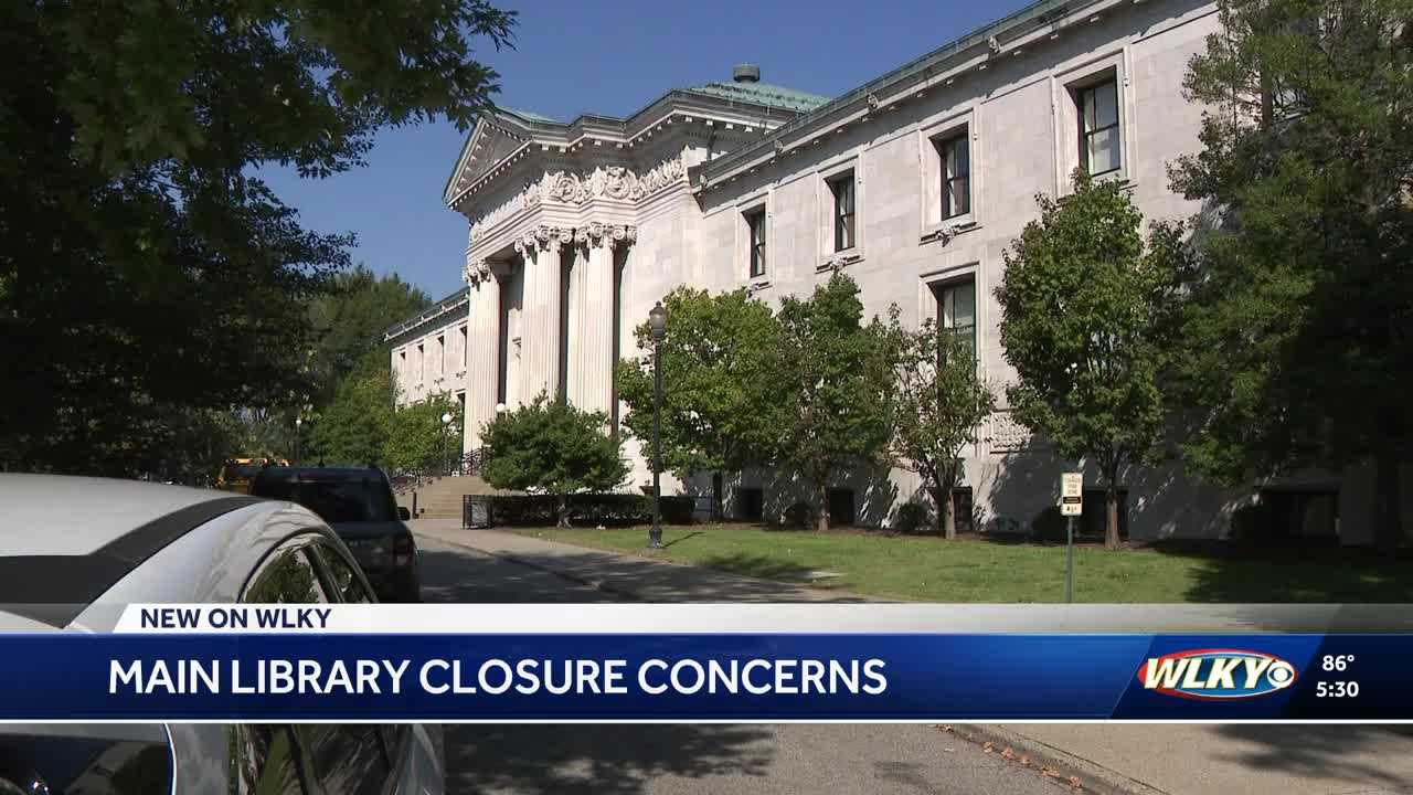 Louisville's main library branch will close soon for up to 12 months