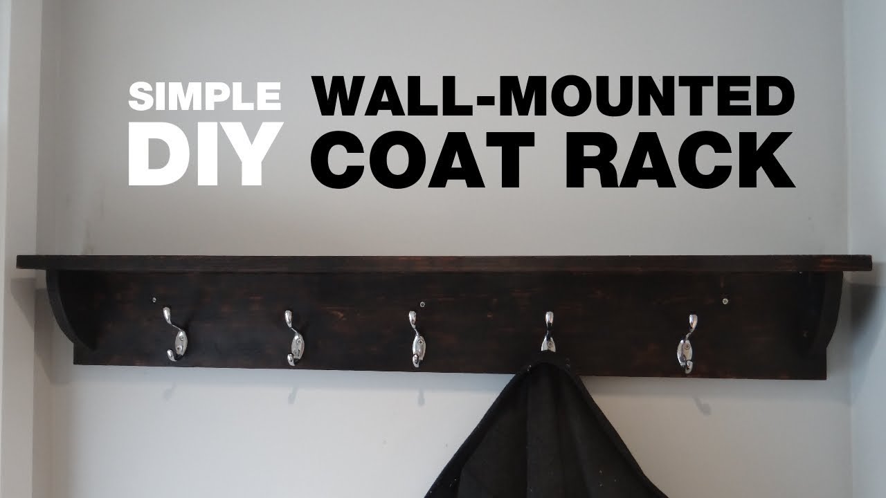 How to build a wall-mounted coat rack
