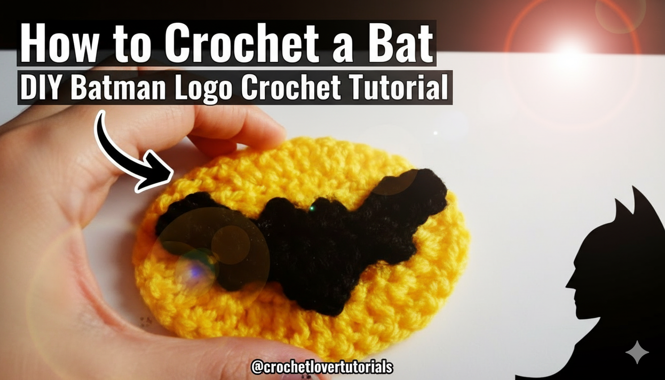 How to Crochet a Bat – DIY Batman Logo Crochet Tutorial