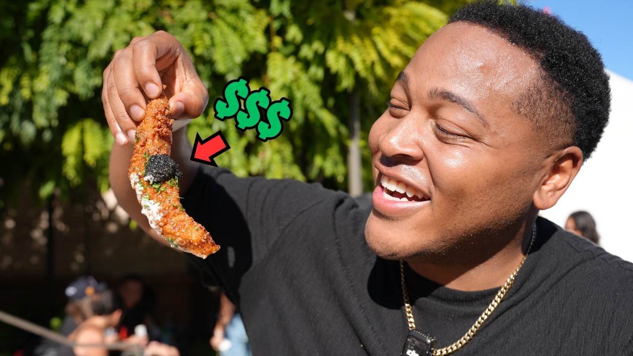 I ate my way through a chicken tender festival! 🍗