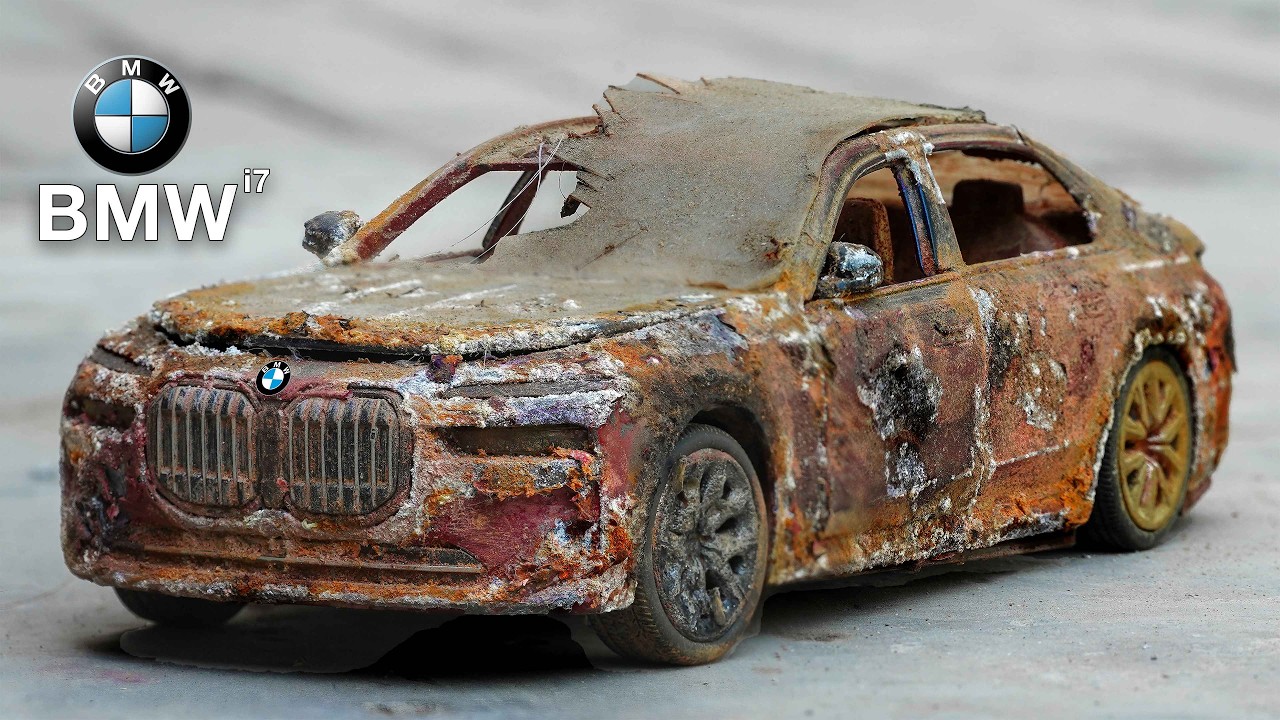 Abandoned BMW i7 Series Model Car Restoration