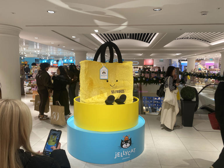 First look at Jellycat's new iconic yellow Selfridges' bag plushie