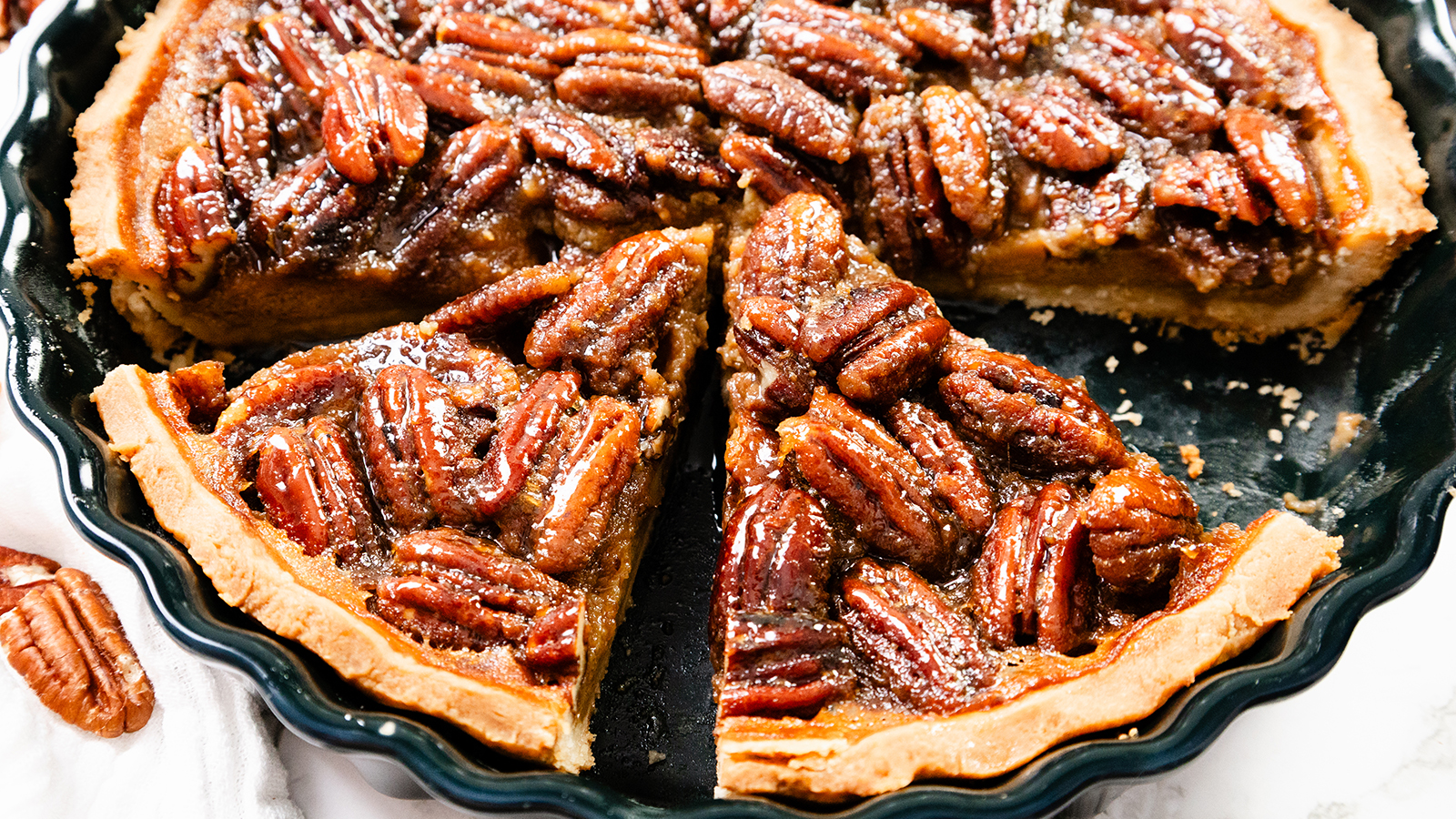 Rich, gooey pecan pie without corn syrup—nutty, buttery, and perfect ...