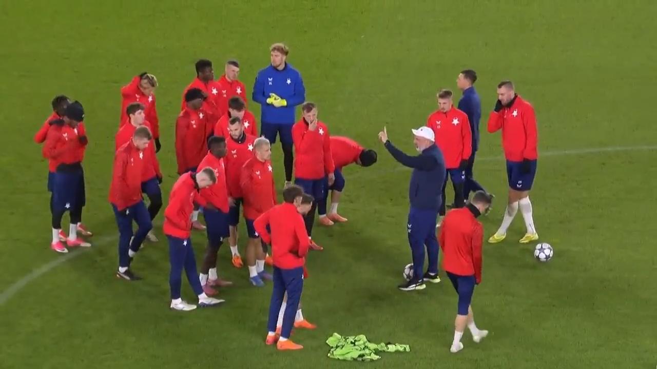 Final training session as Slavia brace for Arsenal challenge