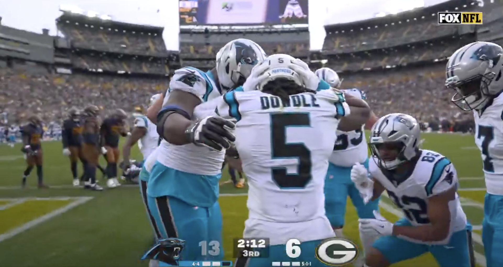 Greg Olsen catches running back's tribute to 'Key and Peele'